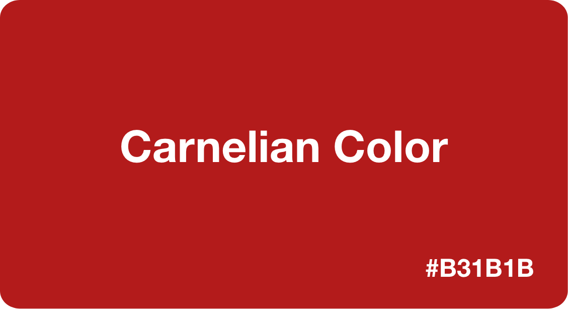 Carnelian Color HEX Code #b31b1b